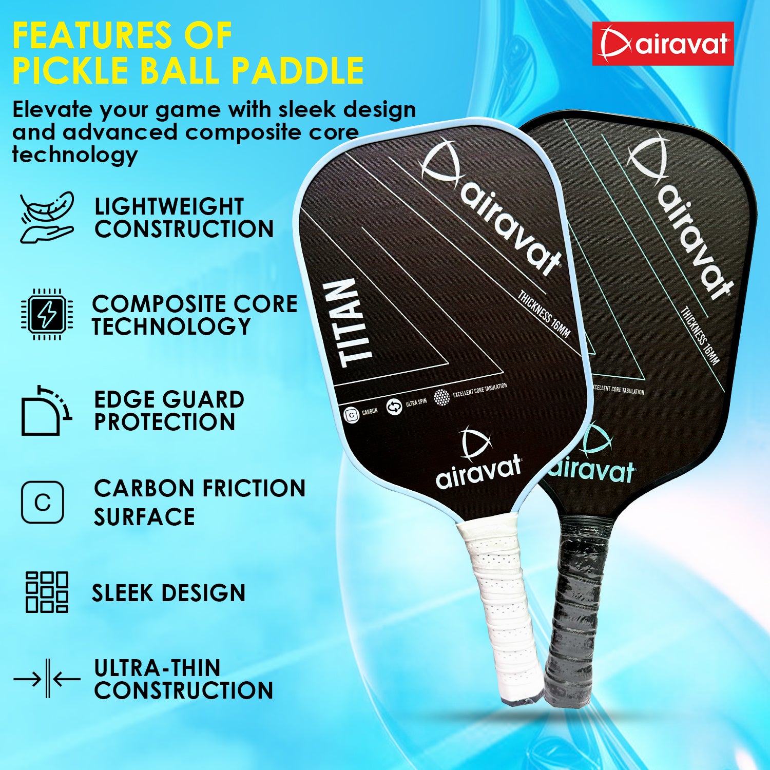TITAN PICKLEBALL PADDLE 7405 – Airavat