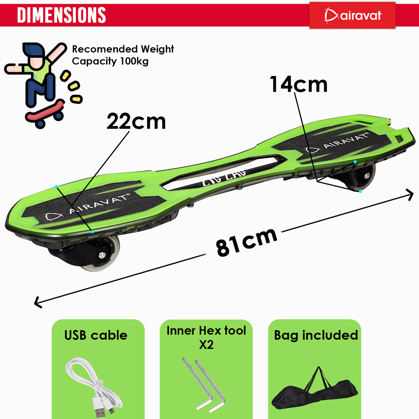 Airavat Zig Zag 7803 Waveboard