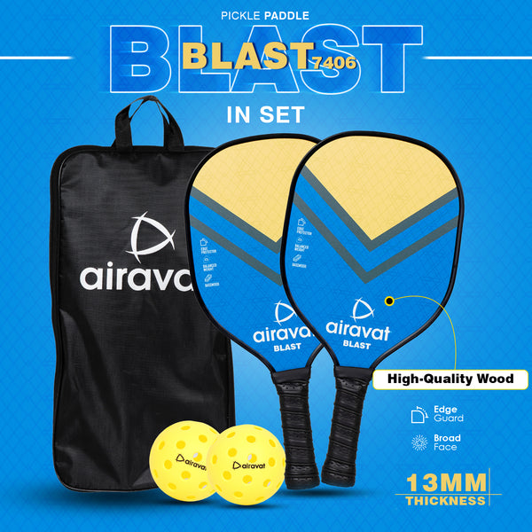 BLAST WOODEN PICKLEPADDLE - 7406 ( SET ) – Airavat
