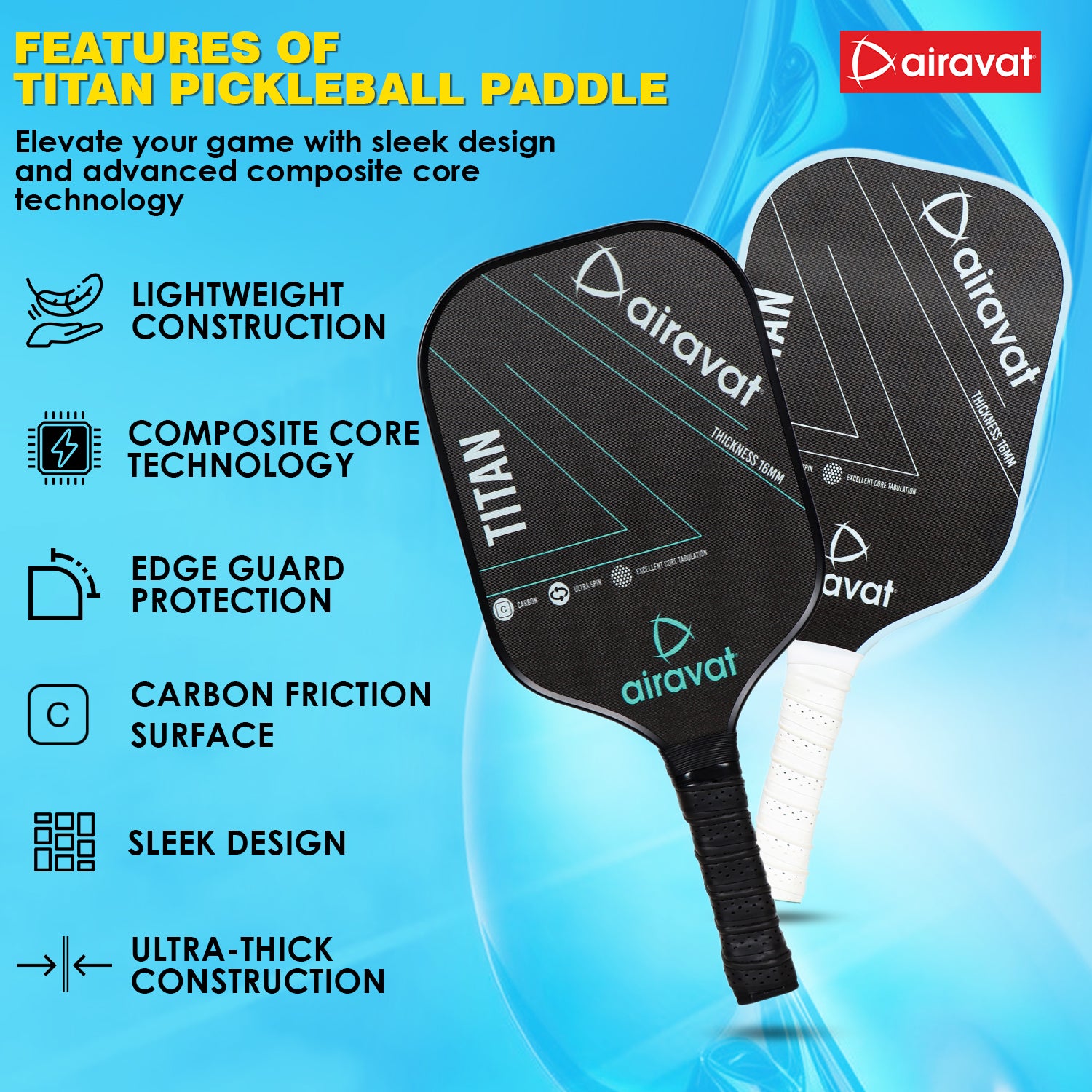 TITAN PICKLEBALL PADDLE 7405 – Airavat
